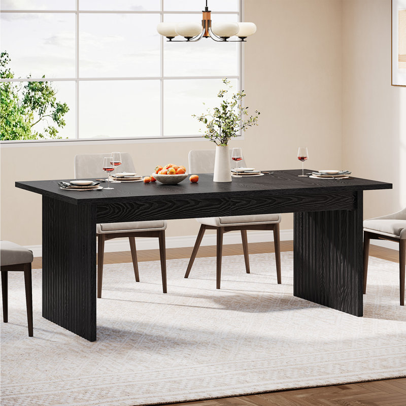 Wrought Studio™ 63" Rectangular Dining Table For 6 People | Wayfair